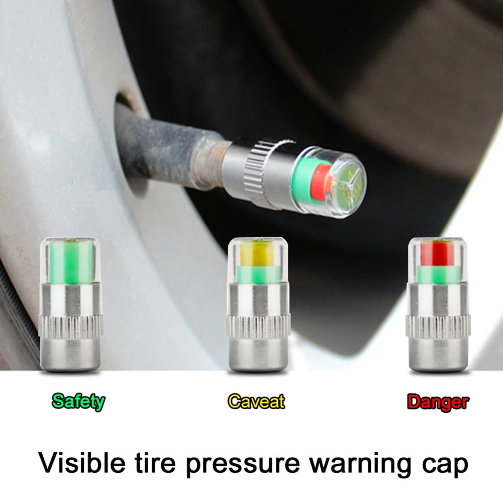SPRING PARK 4Pcs Car Auto Tire Pressure Monitor Tyre Gage Alert Sensor ...