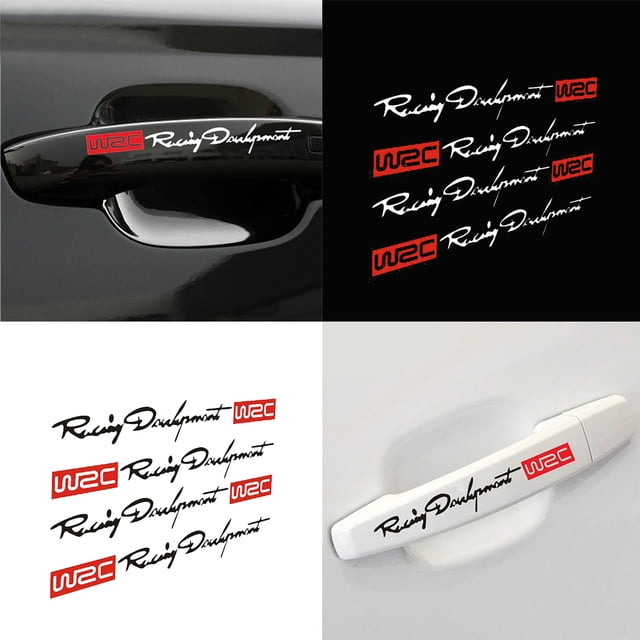 SPRING PARK 4Pcs Fashion Racing Development WRC Car Door Handle ...