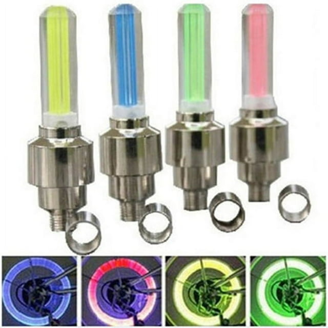 SPRING PARK 4Pcs Multi-functional Led Flash Tyre Wheel Valve Cap Light ...