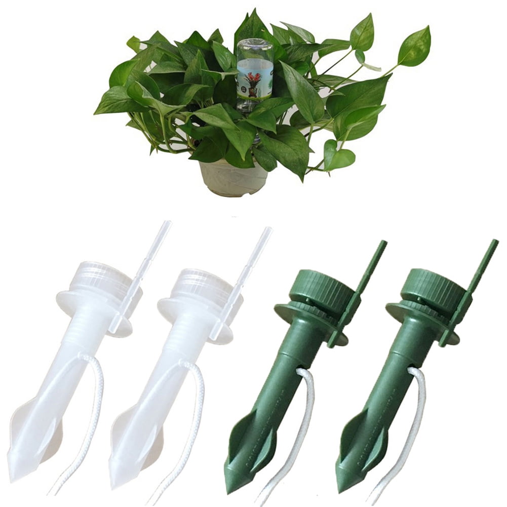 SPRING PARK 4Pcs/Set Automatic Plant Water Funnel Self Watering Spikes ...