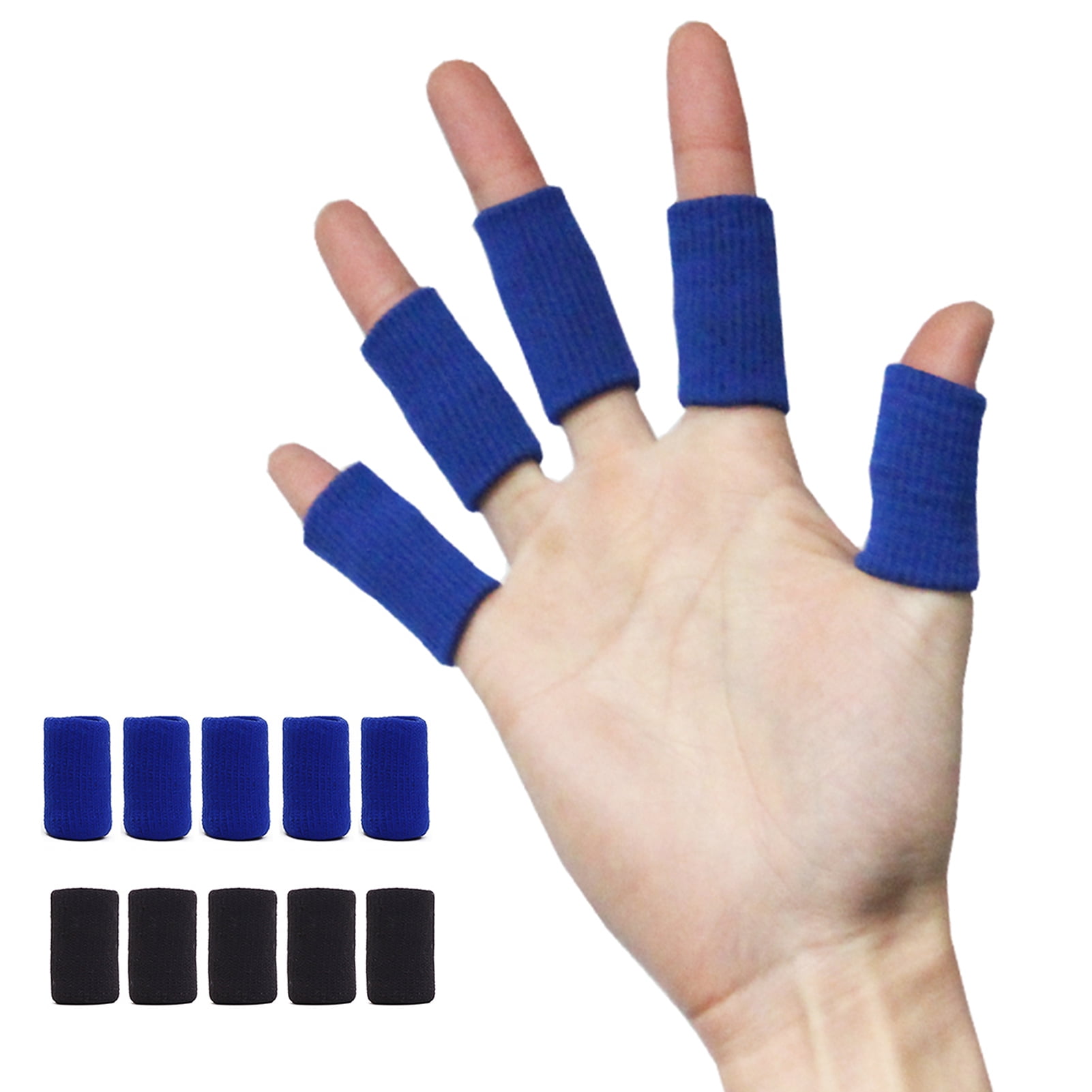 SPRING PARK 5/10Pcs Finger Brace Protector Soft Splint Sleeve Thumb ...