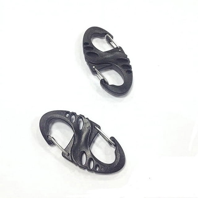 SPRING PARK 5 Pcs Keychain Key Ring Hook Spring Clip Plastic Steel ...