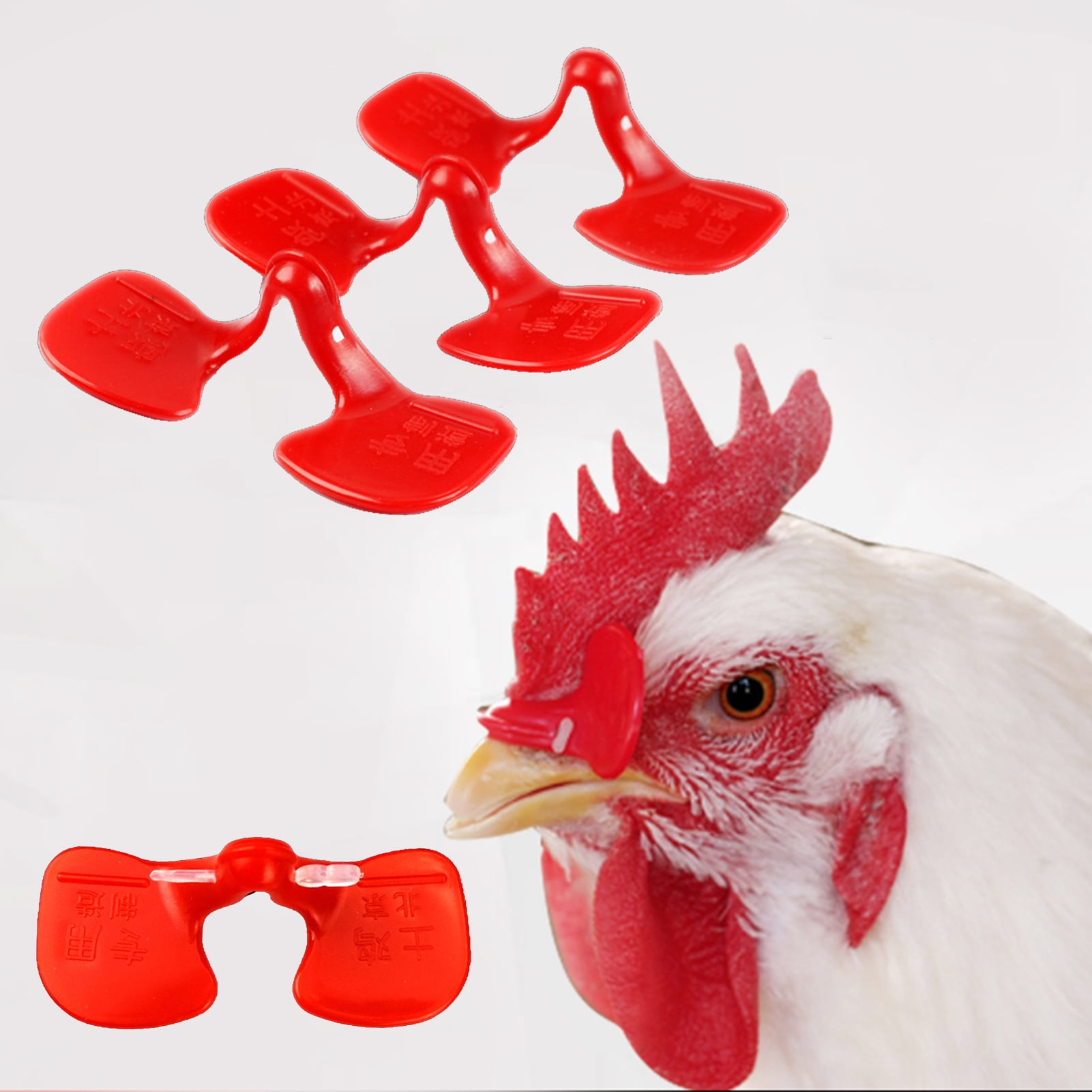 SPRING PARK 50/100Pcs Poultry Blinders with Pliers Chicken Peepers ...