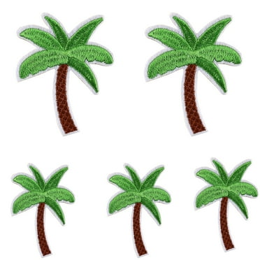 Small Tropical Palm Tree - Iron on Applique/Embroidered Patch - Walmart.com