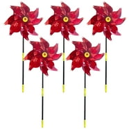 Sunflower Wind Spinner Plastic Sunflower Pinwheel Garden DIY Ornaments ...