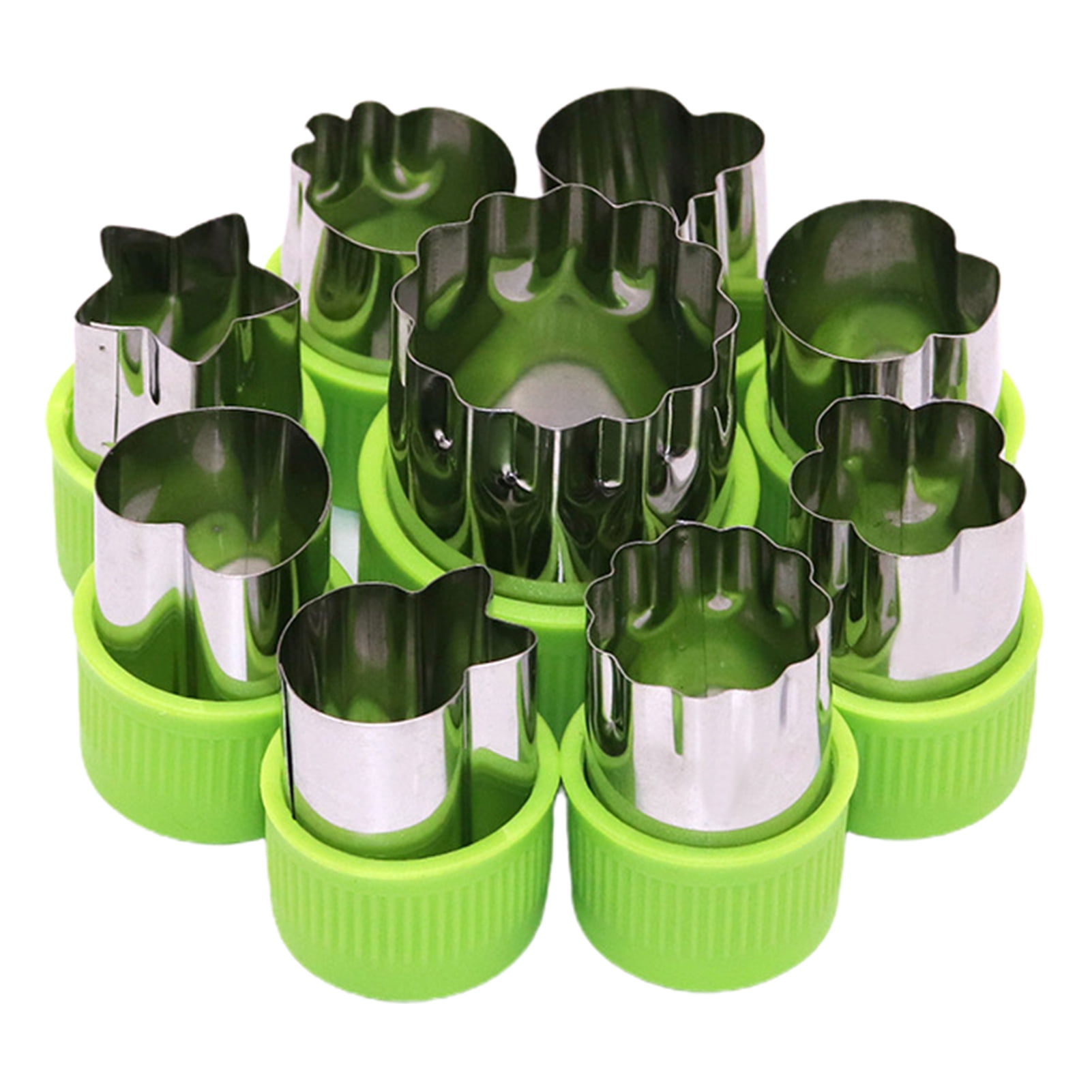 SPRING PARK 9Pcs Vegetable Cutter Shapes Set,Mini Pie,Fruit and Cookie ...