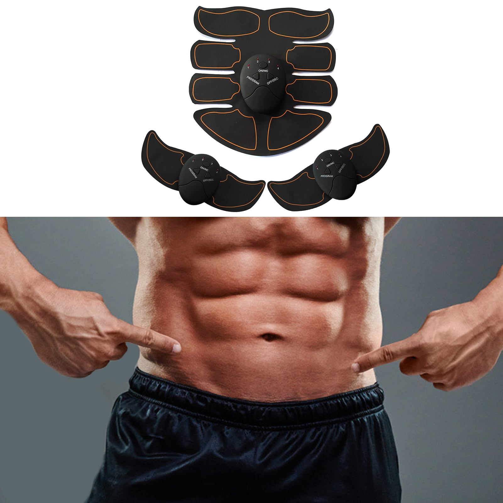 SPRING PARK ABS Stimulator, Wireless Ergonomic Faux Leather EMS ...