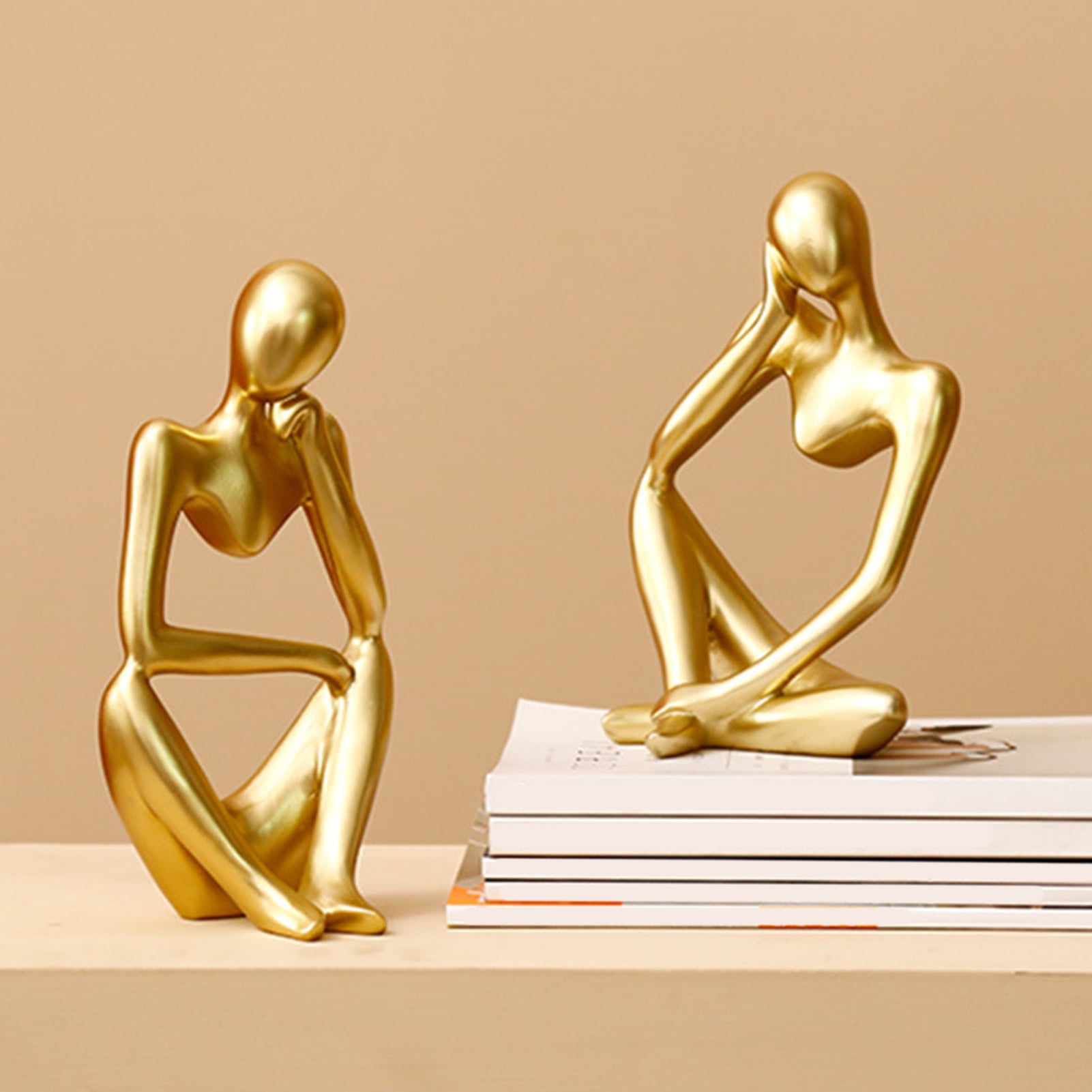 SPRING PARK Abstract Sculpture Statue,Thinker Statue Abstract Character ...
