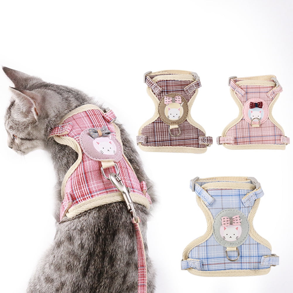 SPRING PARK Adjustable Padded Mesh Cat Harness, Soft, S (10" to 15 ...