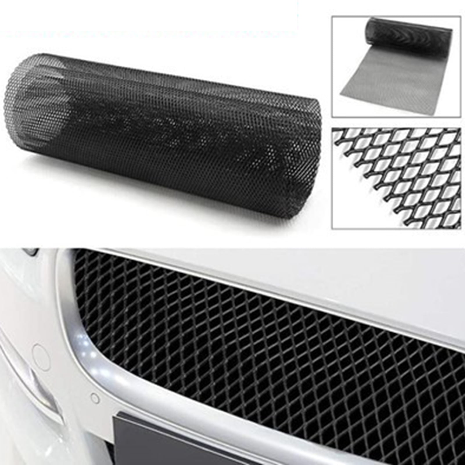 SPRING PARK Aluminum Alloy Car Grille 6x12mm Rhombus Grids Vehicle ...