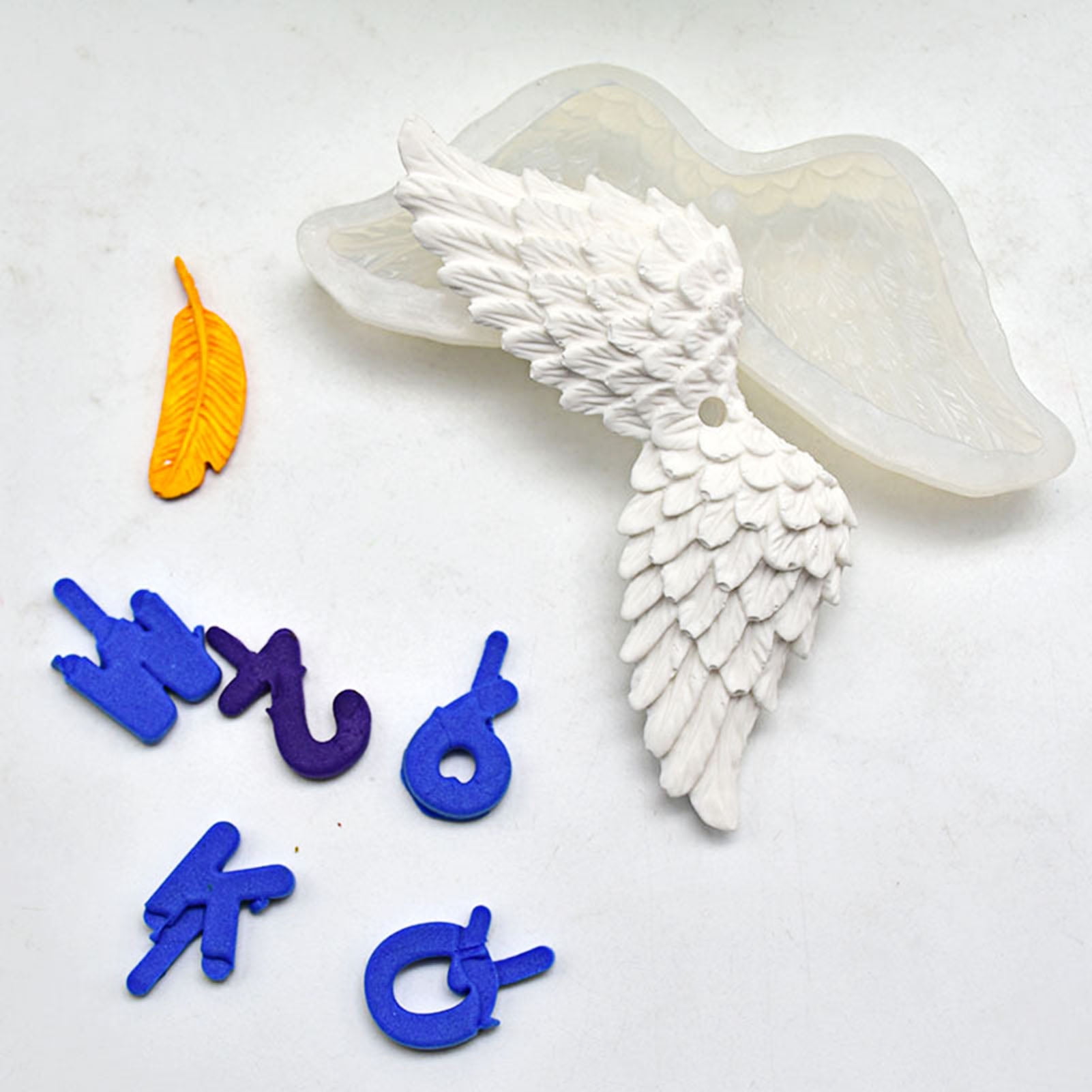 SPRING PARK Angel Silicone Cake Mold Sugar Paste DIY Biscuit 3D Baking ...