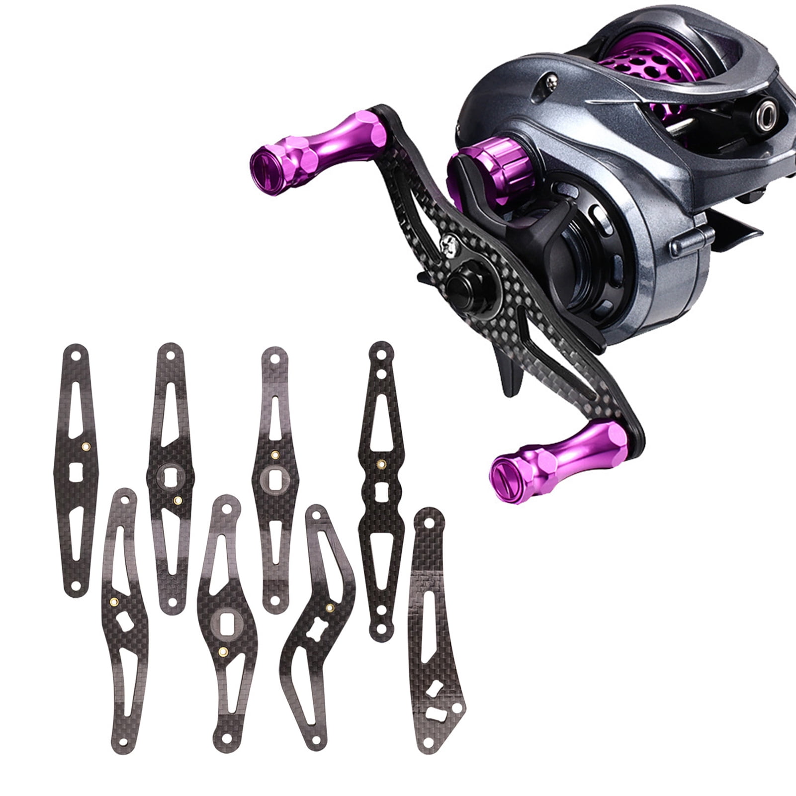 SPRING PARK Anti-corrosion Carbon Fiber Knob Rocker Baitcaster Fishing ...