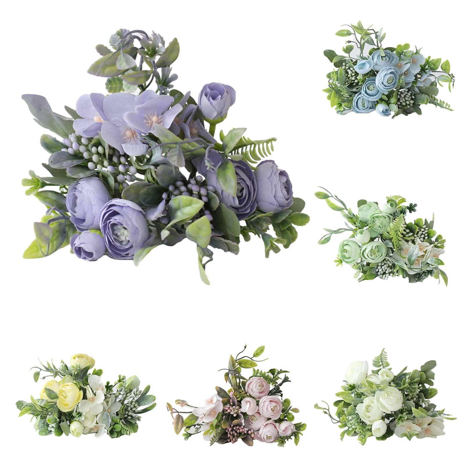 SPRING PARK Artificial Flower Silk Rose Anti-fade Wedding Stage ...