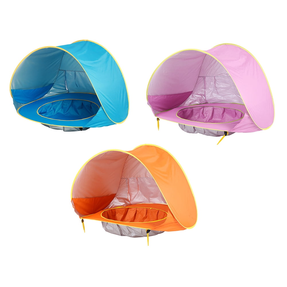 SPRING PARK Automatic Instant Baby Tent with Pool, UV Protection Beach ...