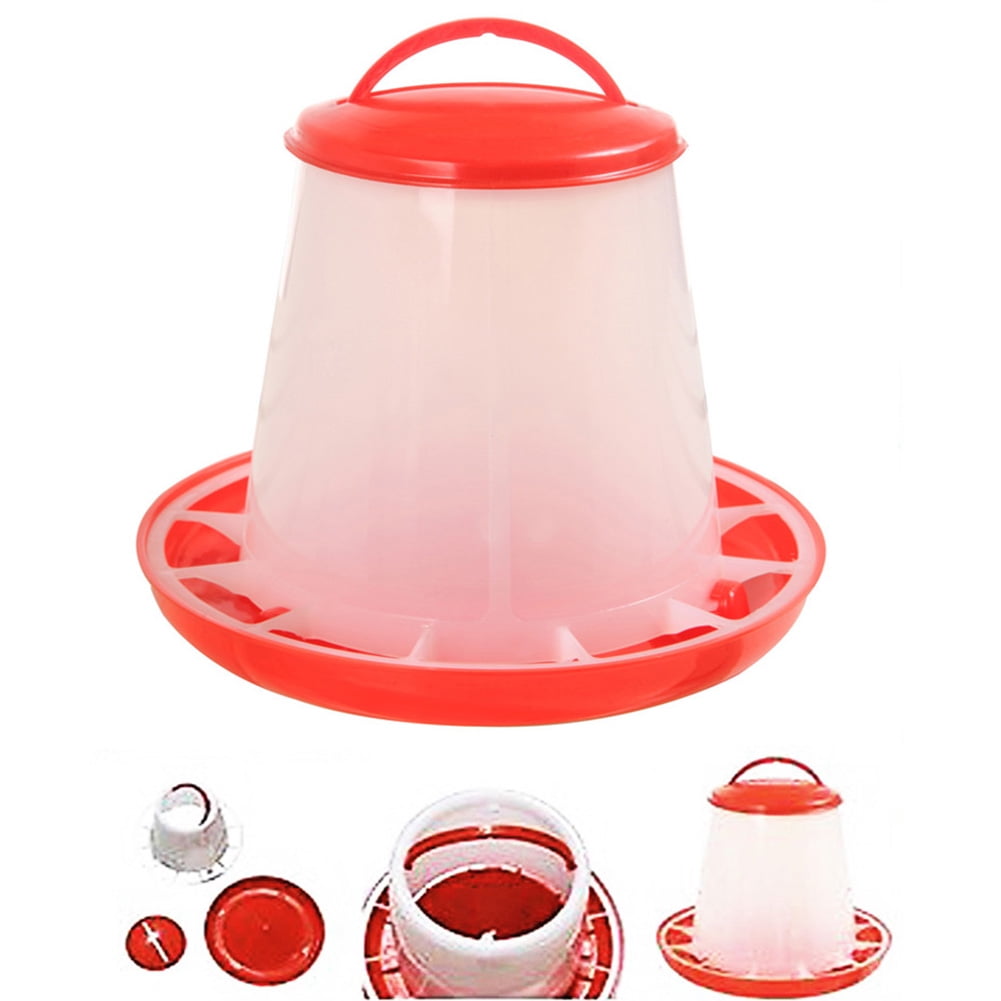 SPRING PARK Automatic Poultry Feeder Small, Waste Free Chicken Feeder ...