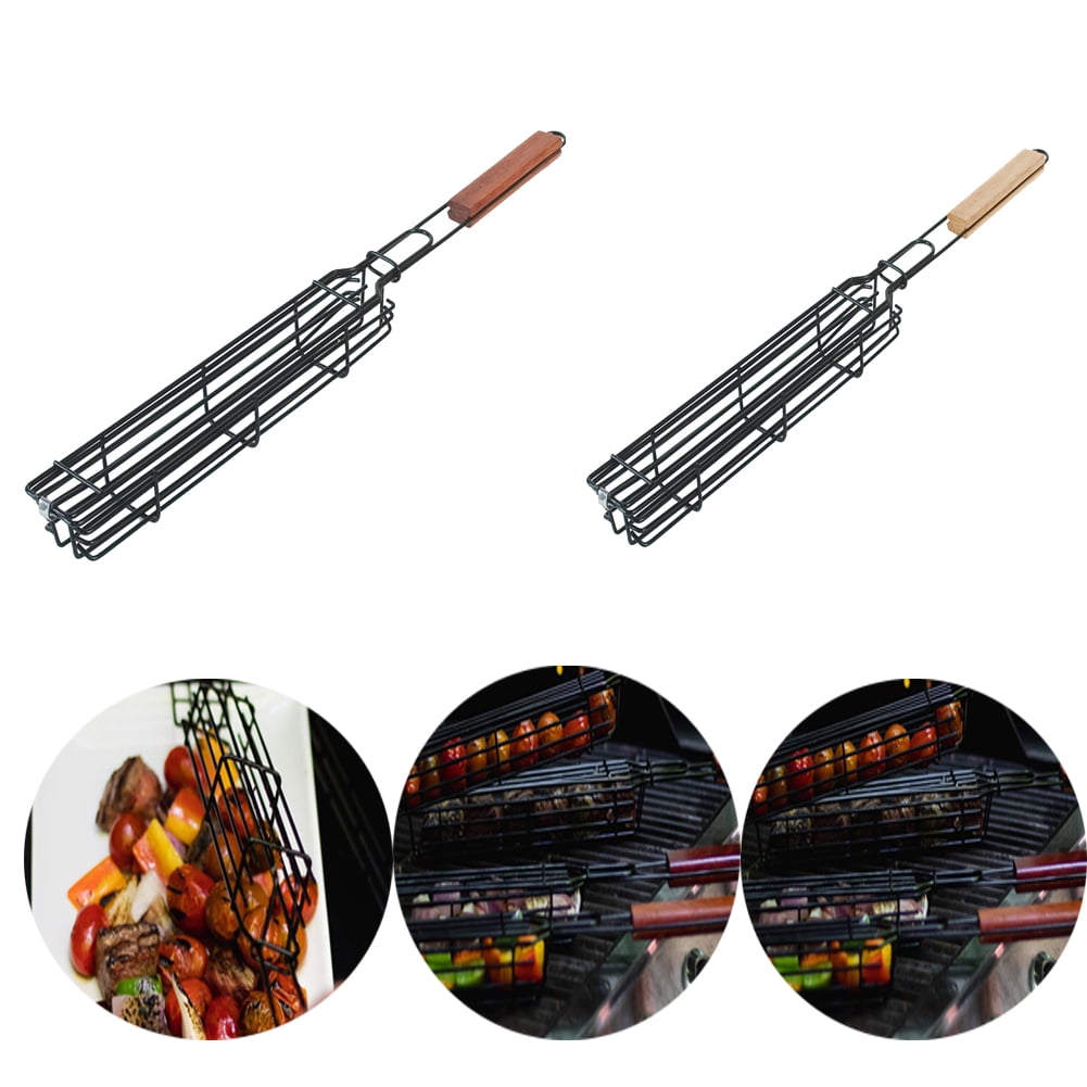SPRING PARK BBQ Grill Accessories Kabob Grilling Baskets Stainless ...