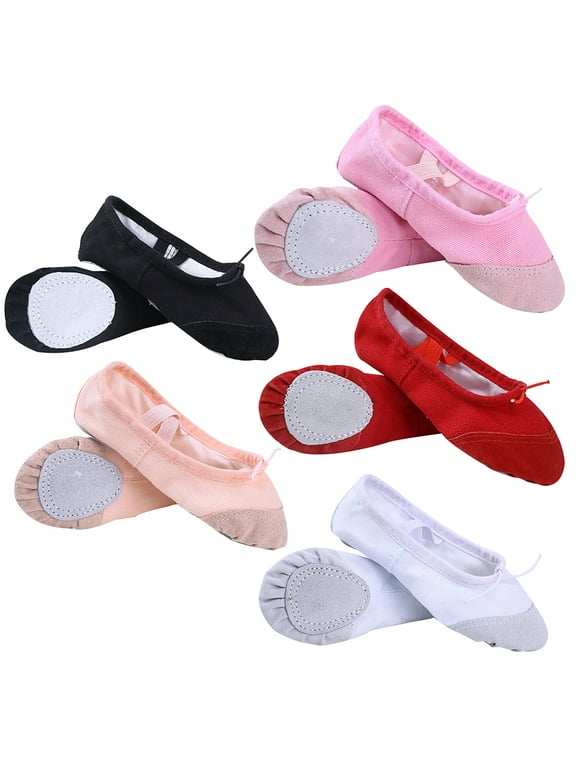 Oooh Geez Women's Pom Pom Ballet Slippers, Cozy Fuzzy Plush House Shoes ...