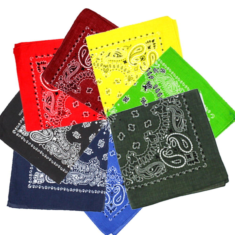 SPRING PARK Bandana for Women & Men Cotton Paisley Headbands Cowboy ...