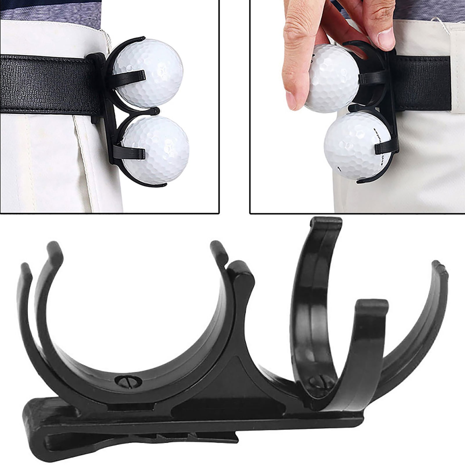 SPRING PARK Black Golf Bag Clip On Putter Holder Golf Organizer Club ...