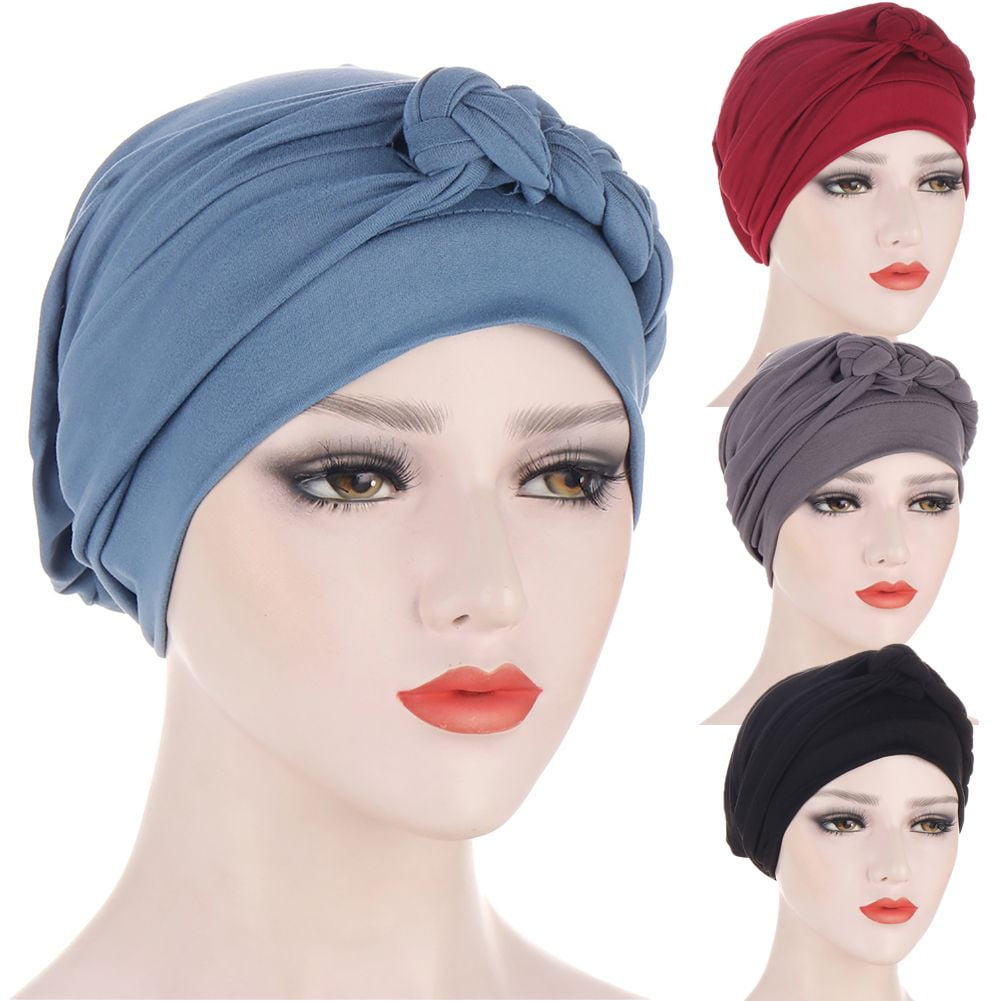 SPRING PARK Bonnet Sleep Cap for Women Girls Soft Elastic Hat Night ...