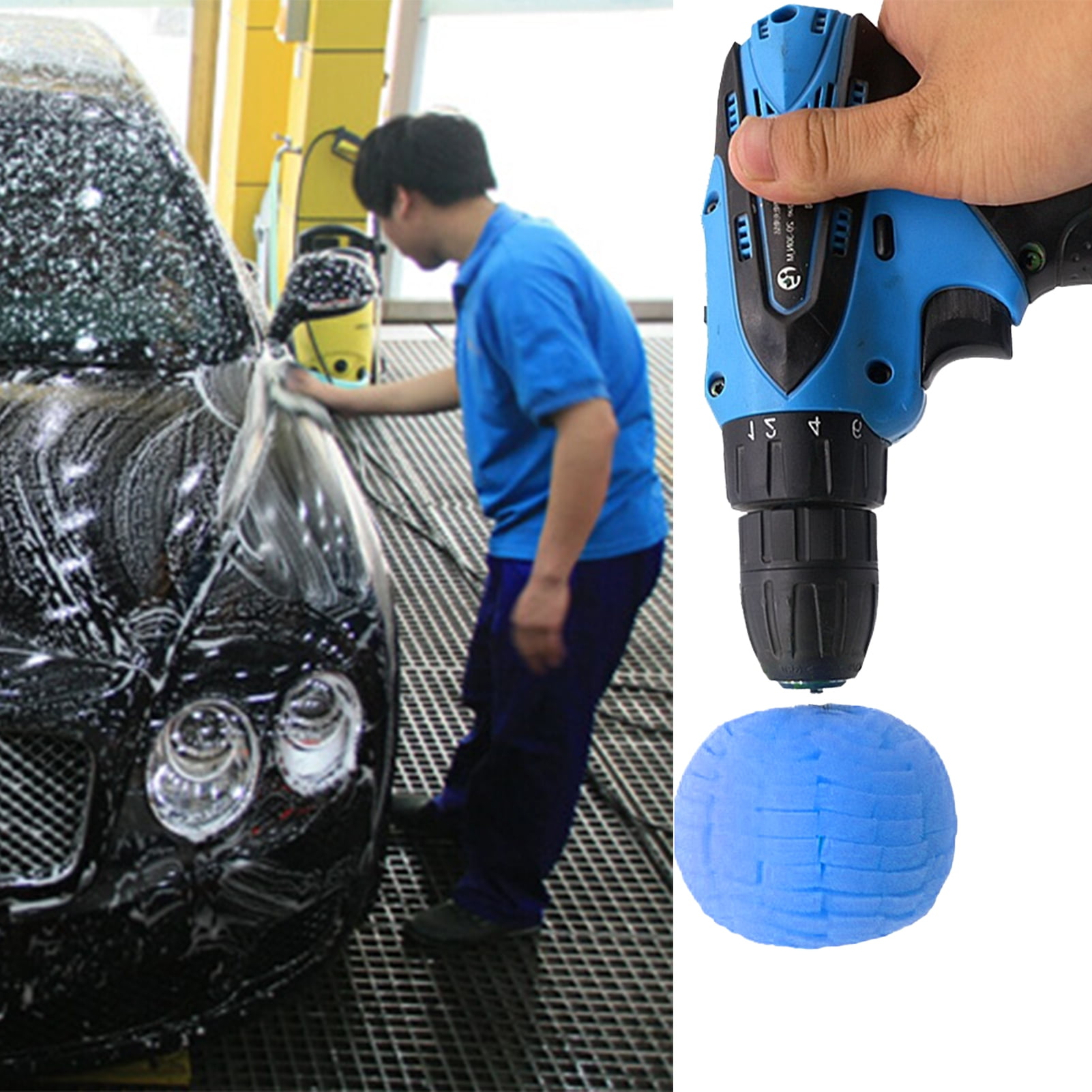 SPRING PARK Buffing Ball Polishing Polisher Finishing Pad Sponge Car ...