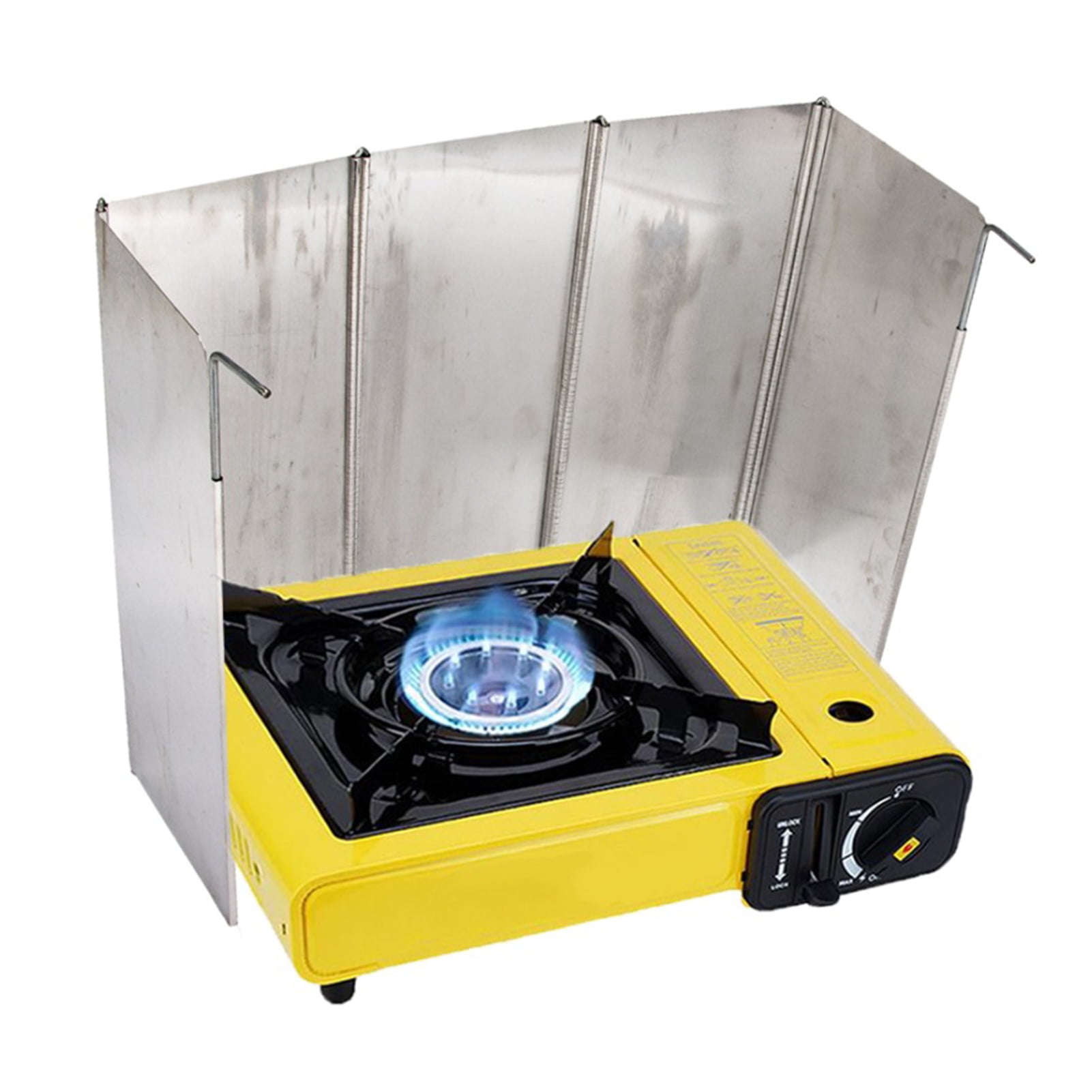 SPRING PARK Camp Stove Windscreen 5 Plates Aluminum Alloy Folding ...