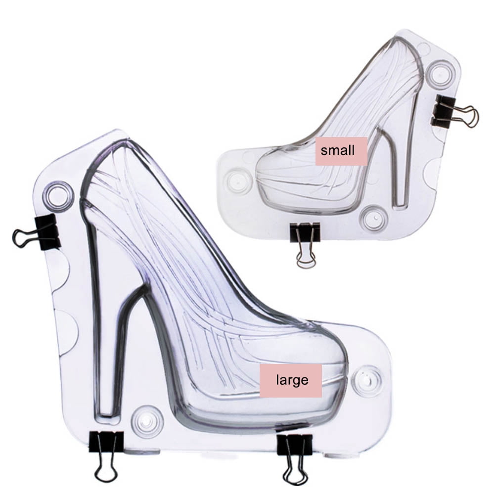 SPRING PARK Chocolate Mold High Heel Shoes DIY Cake Decor 3D Candy ...