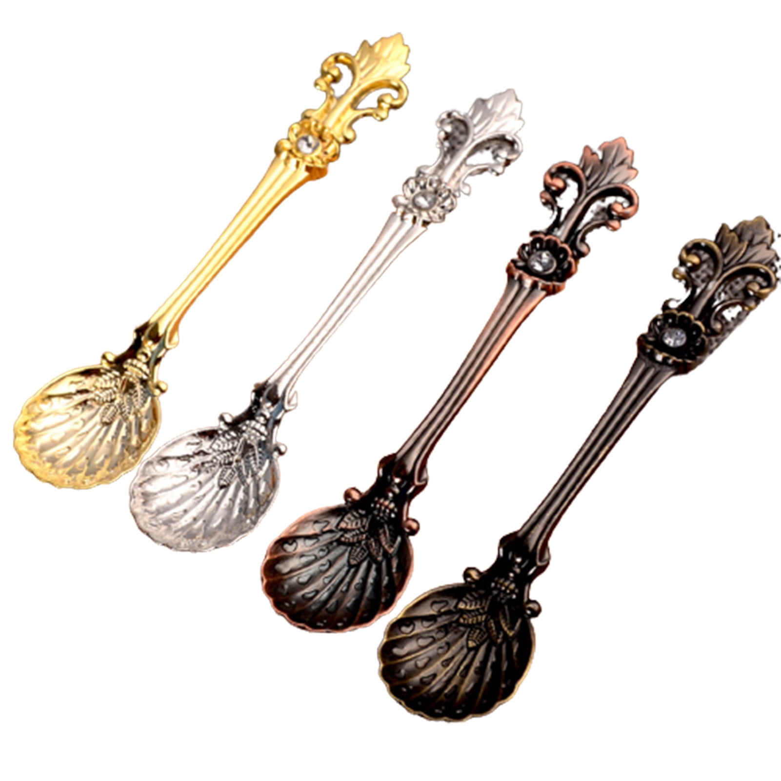 SPRING PARK Coffee Spoons Zinc AlloyTeaspoon Stirring Spoon Coffee ...