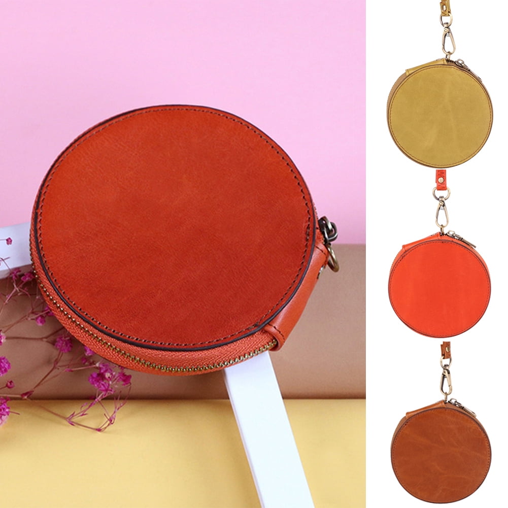 SPRING PARK Coin Purse Earphone Carry Case, Small Round Pocket Travel ...