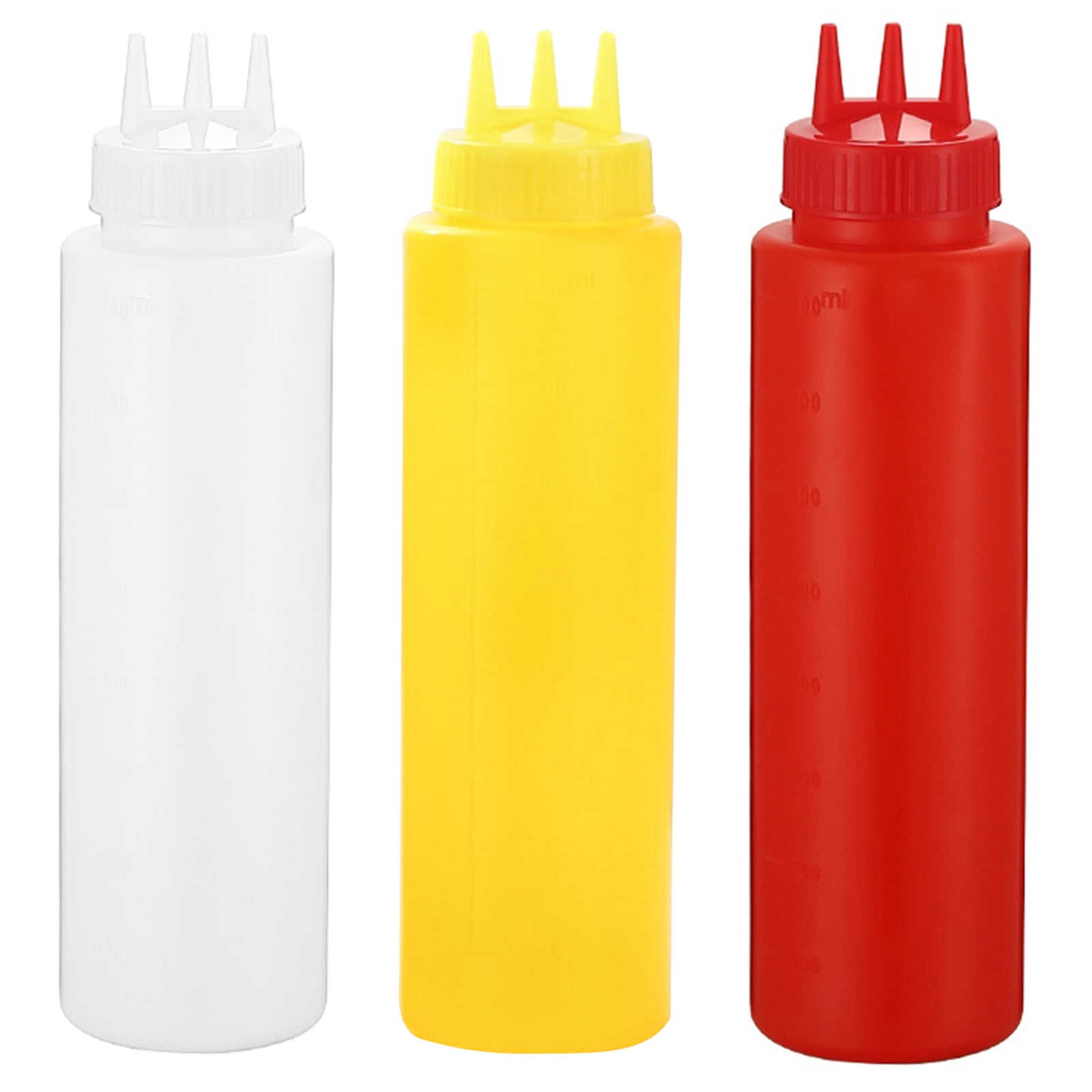 SPRING PARK Condiment Squeeze Bottles, Food Grade Plastic Squeeze ...