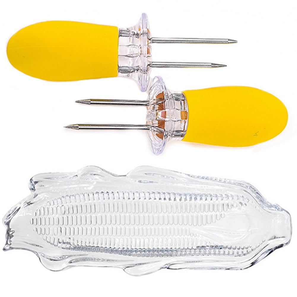 SPRING PARK Stackable Corn Trays Set with 2 Durable Plastic Corn ...