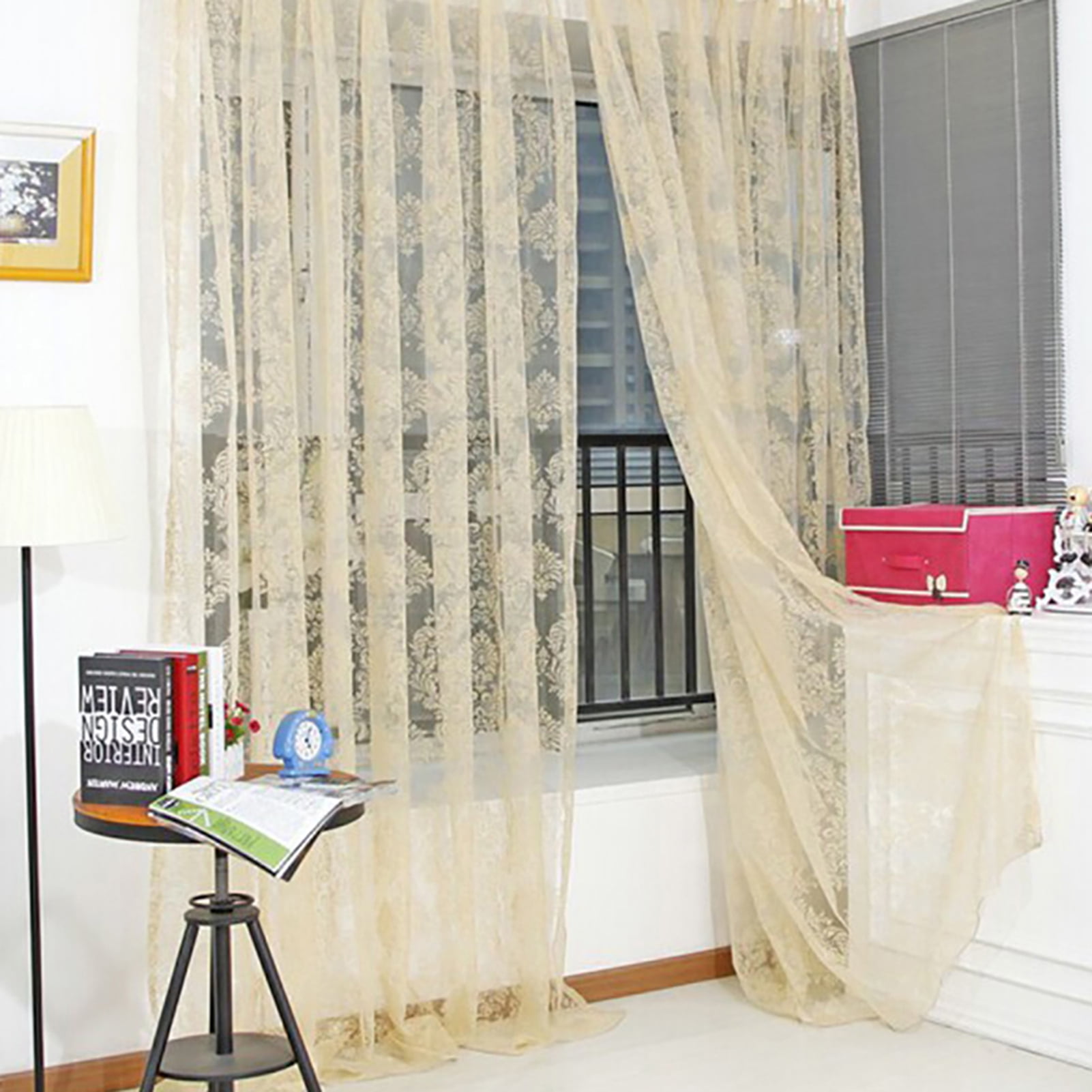 SPRING PARK Curtain For Living Room Bedroom Window Curtains Drapes Home ...