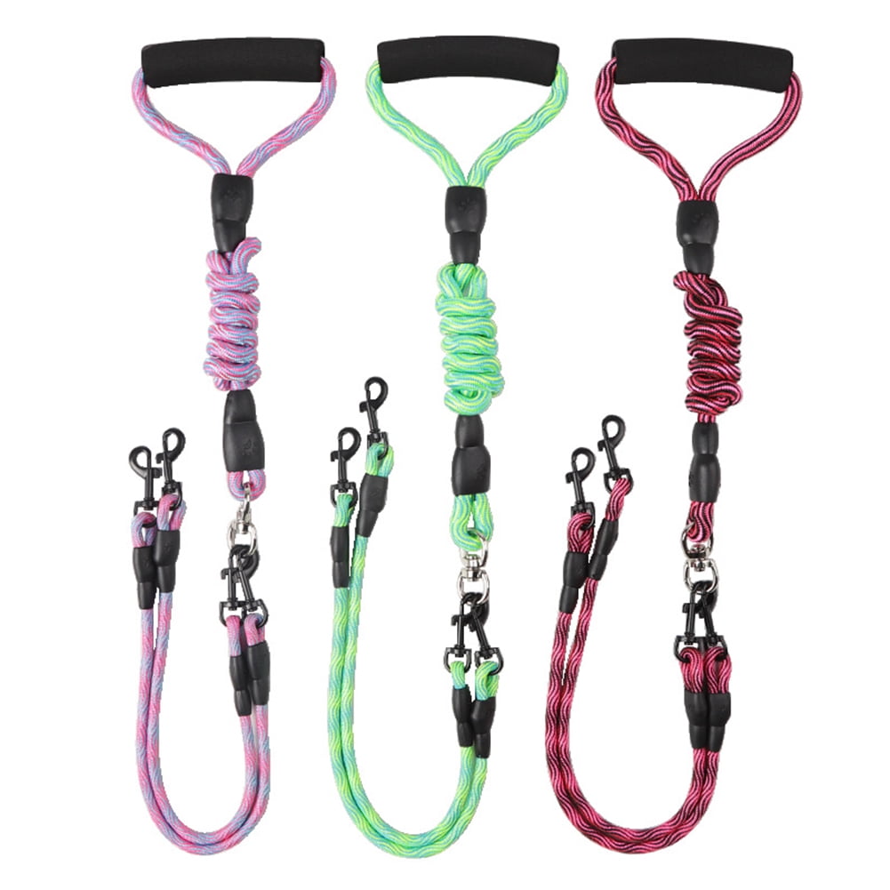 SPRING PARK Dog Rope Wave Pattern Traction Rope Detachable Walking Pet ...