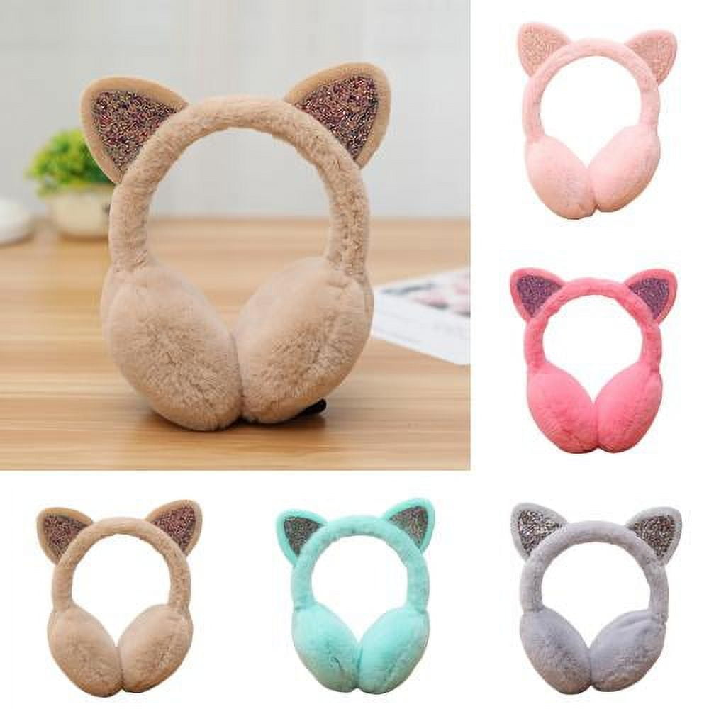 SPRING PARK Ear Muffs for Women Winter Ear Warmers Soft Warm Knit ...