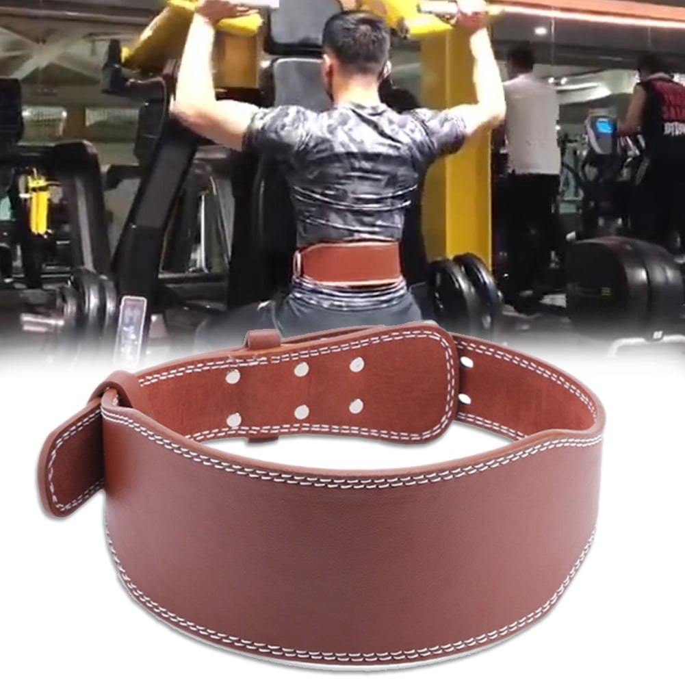 SPRING PARK Faux Leather Weight Lifting Belt for Men and Women ...