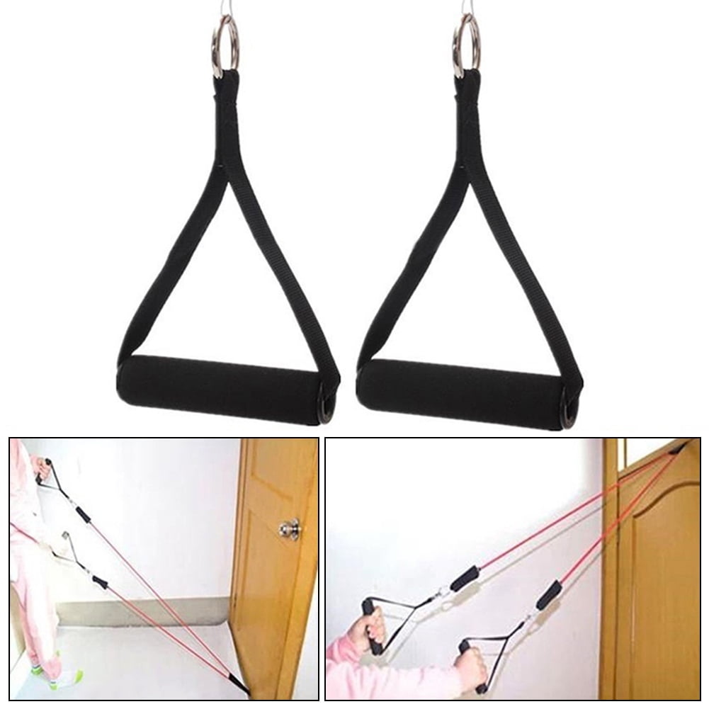 SPRING PARK Fitness Ultra Heavy Duty Elite Exercise Handles with Solid ...