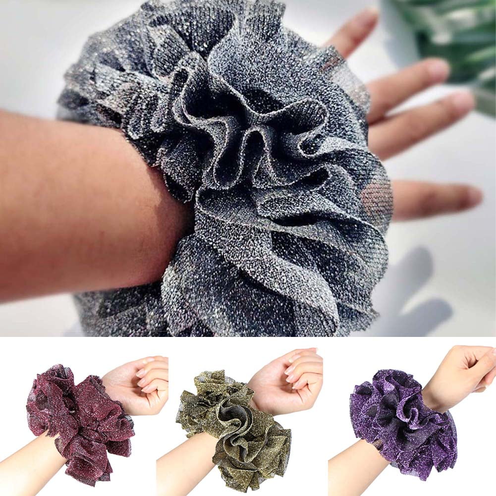 SPRING PARK Flower Shape Hair Ties Elastic Hair Scrunchies Stretchy ...