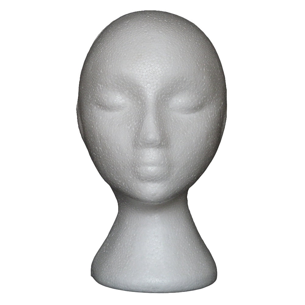 SPRING PARK Foam Mannequin Female,Head Model for -Wig Glasses Hat ...