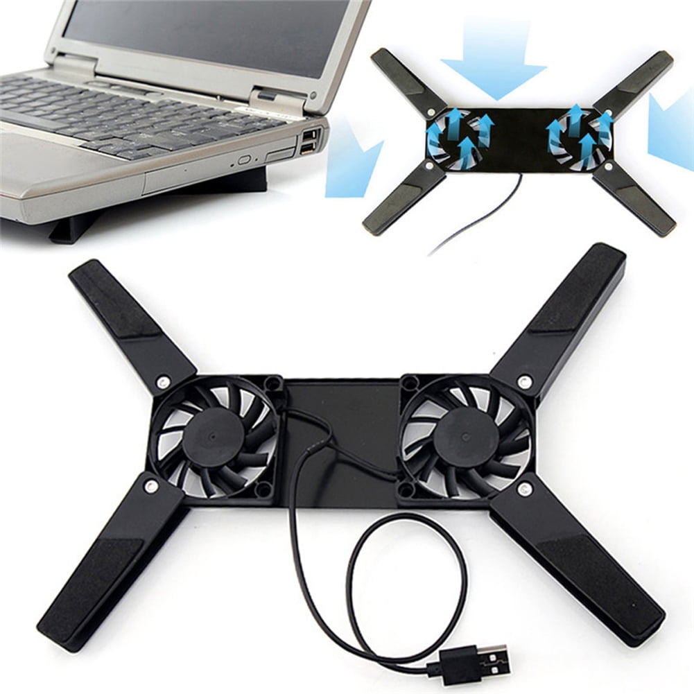 SPRING PARK Foldable Anti-slip Laptop Cooling Fan Holder Heat ...
