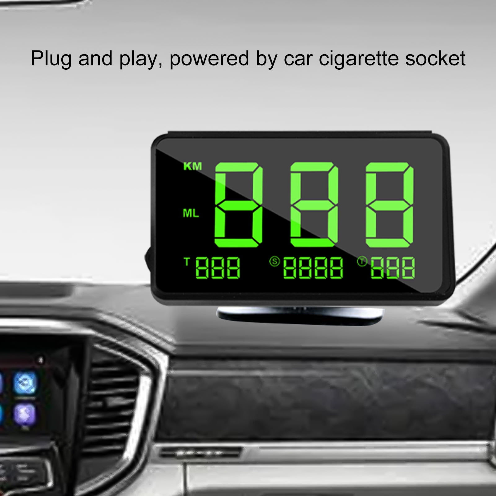 SPRING PARK GPS Speedometer Large Screen Speeding Alarm System ABS ...