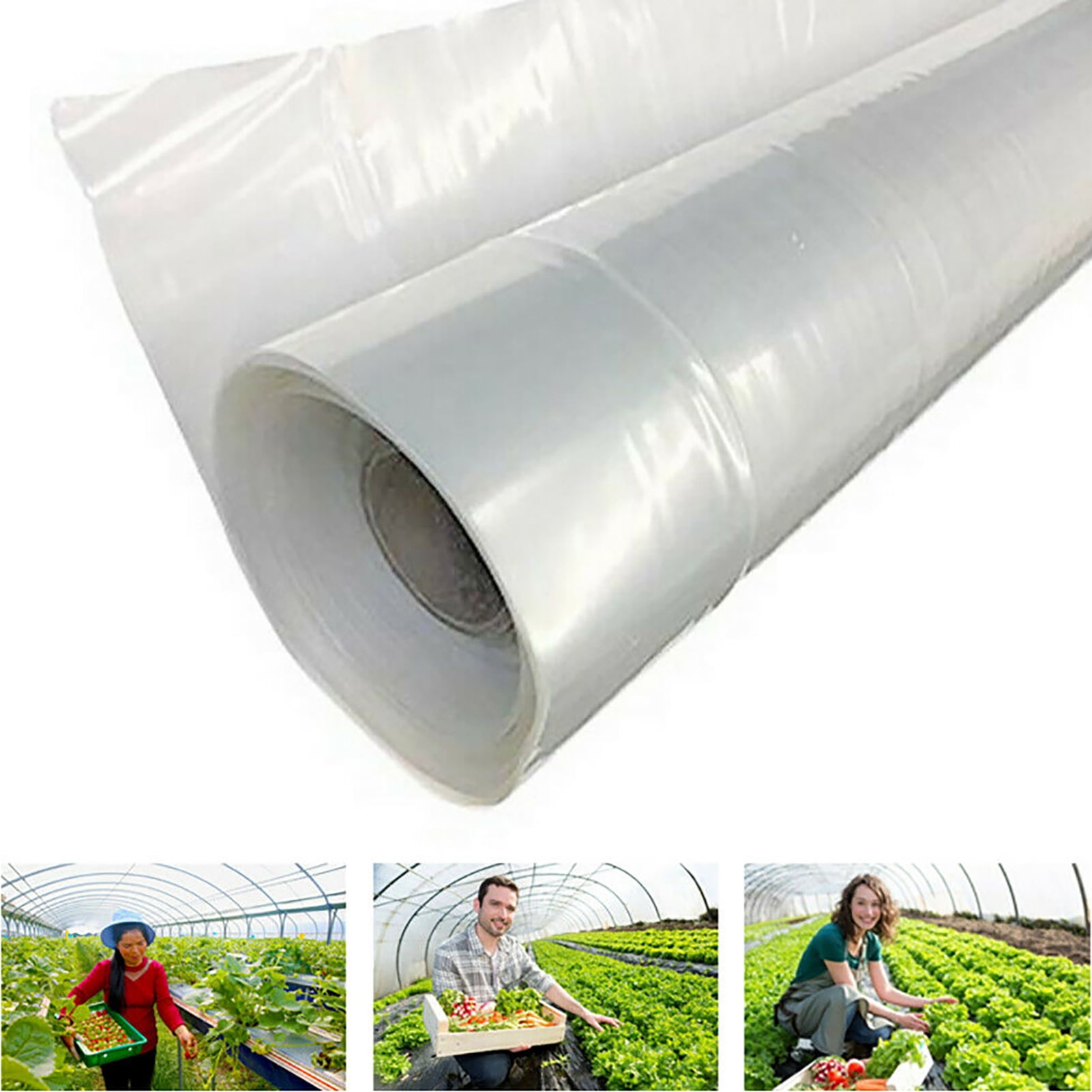 SPRING PARK Greenhouse Clear Plastic Cover Film Polyethylene Covering ...