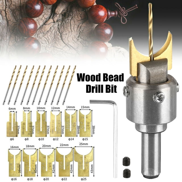 SPRING PARK Grinder Bit Shank Carving Bead Drill Tools Kit Woodworking ...