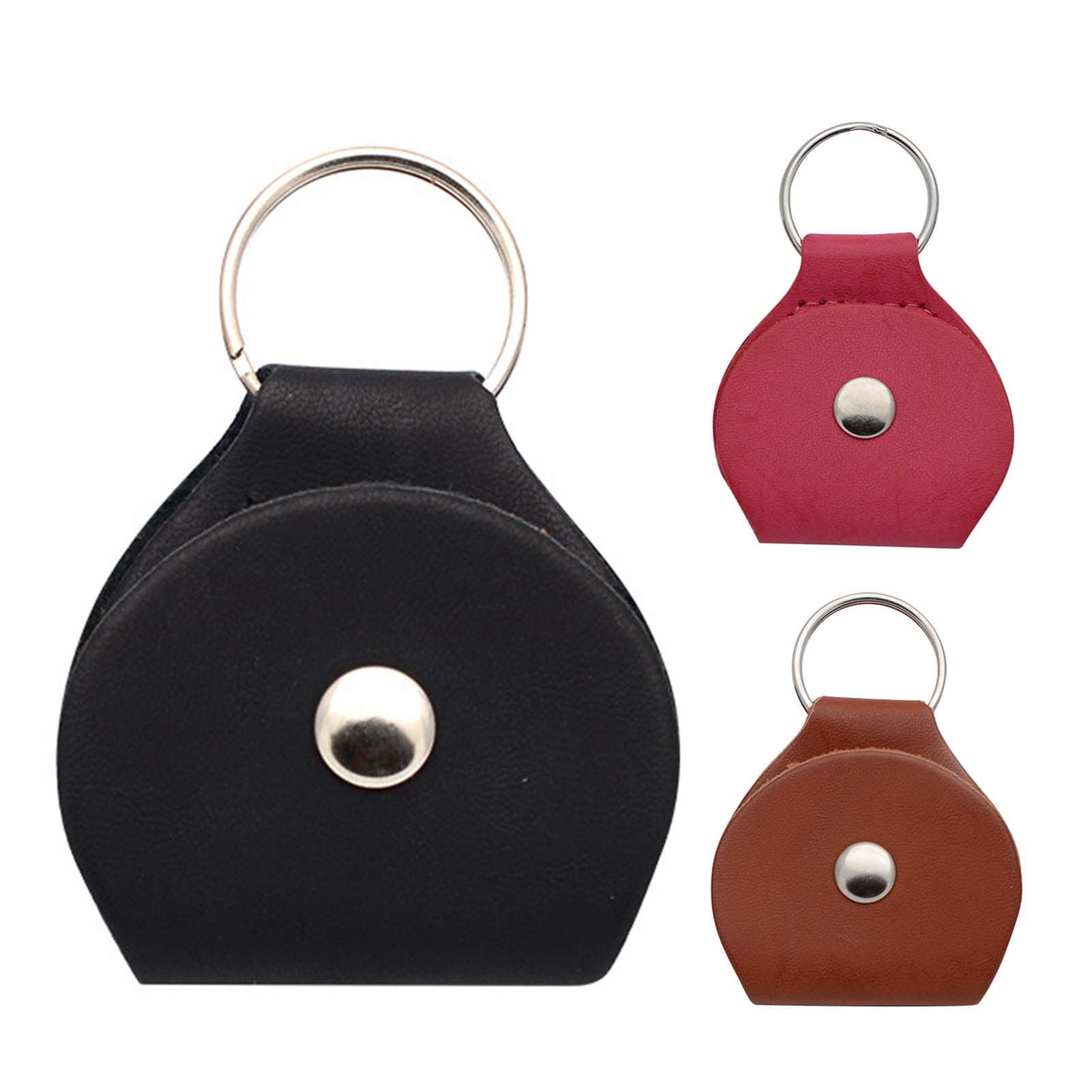 SPRING PARK Guitar Pick Holder Case Sturdy Faux Leather Guitar Pick ...