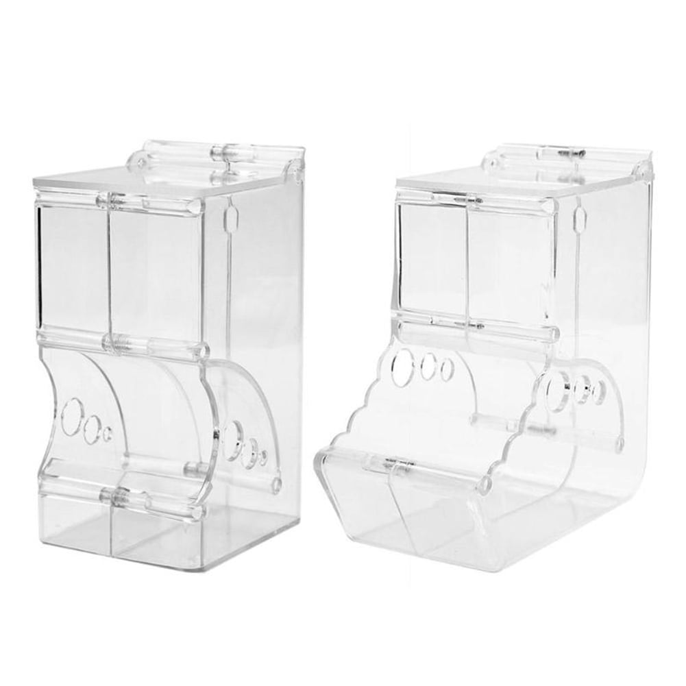 SPRING PARK Hamster Rabbit Food Dispenser Feeder Acrylic Clear ...