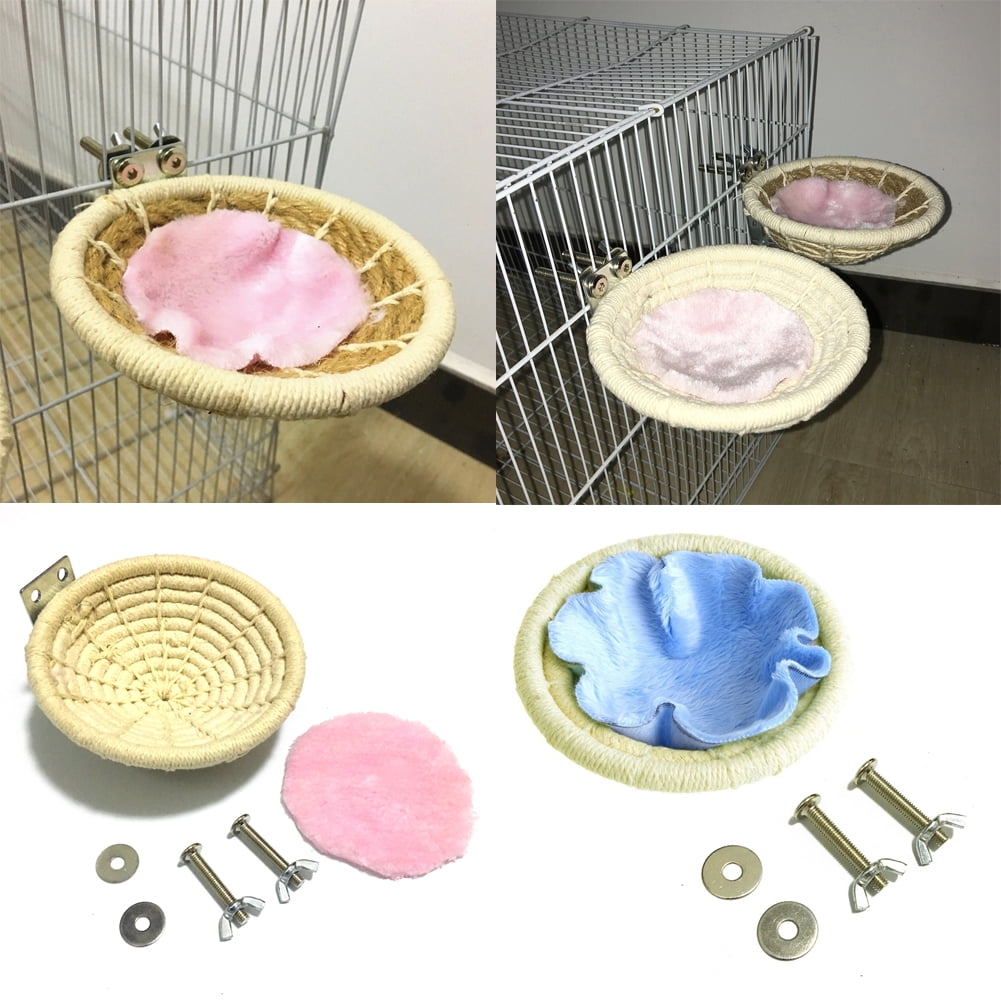 SPRING PARK Handwoven Straw Bird Nest Cage House Hatching Breeding Nest ...