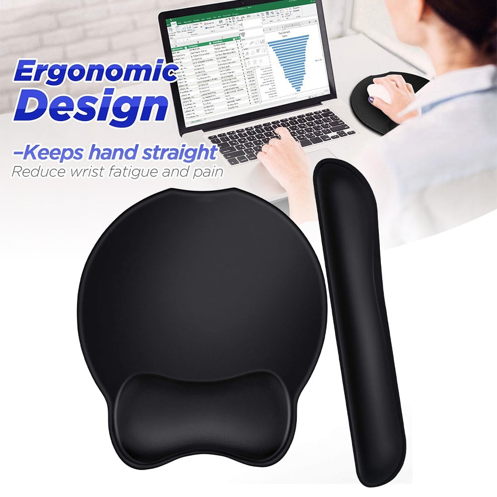 SPRING PARK Home Office Keyboard Mouse Pad Hand Rest Wrist Raised ...