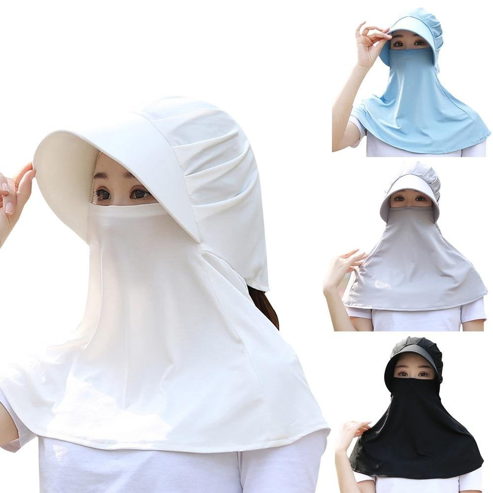 SPRING PARK Kids Adult Anti-UV Sun Hat Sunscreen Visor Outdoor Cap Men ...