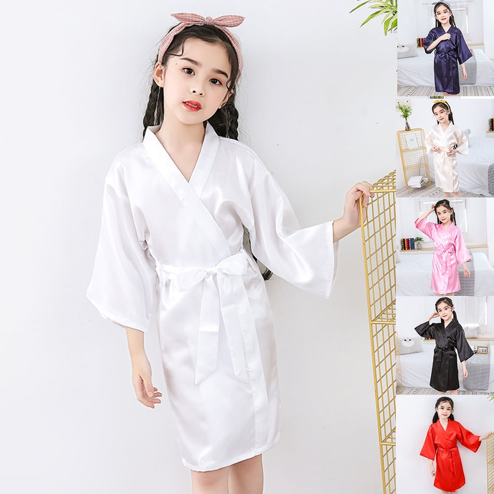 SPRING PARK Kids Robes, Hooded Terry Cotton Bathrobe for Girls and Boys ...