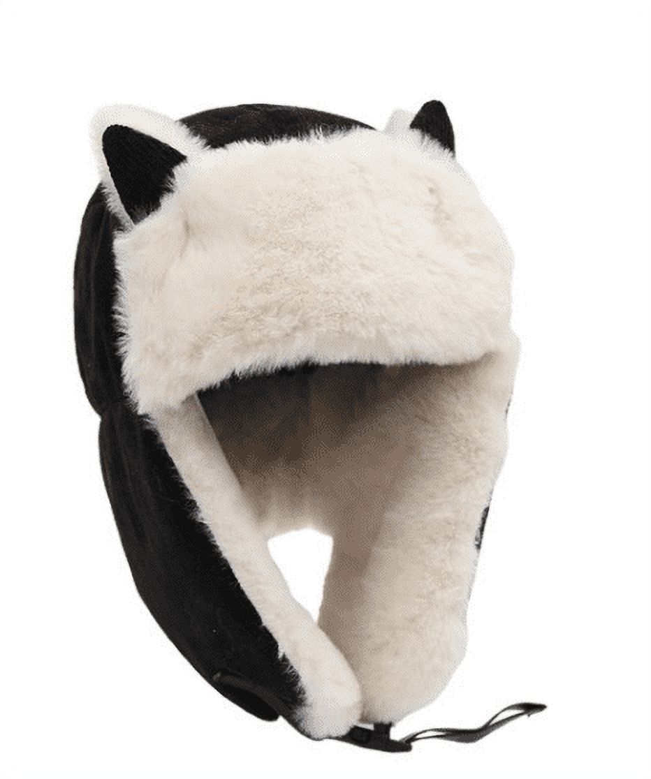 SPRING PARK Ladies Cat Ear Beanie Winter Hat Cute Cat Knitted Hat ...