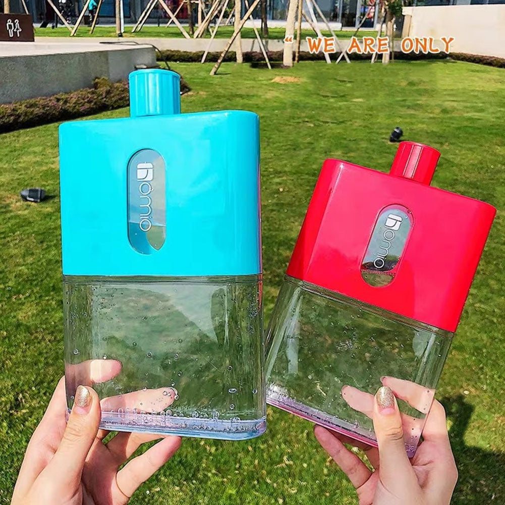 SPRING PARK Large Water Bottle Leak-Proof Drinking Big Water Flat Jug ...